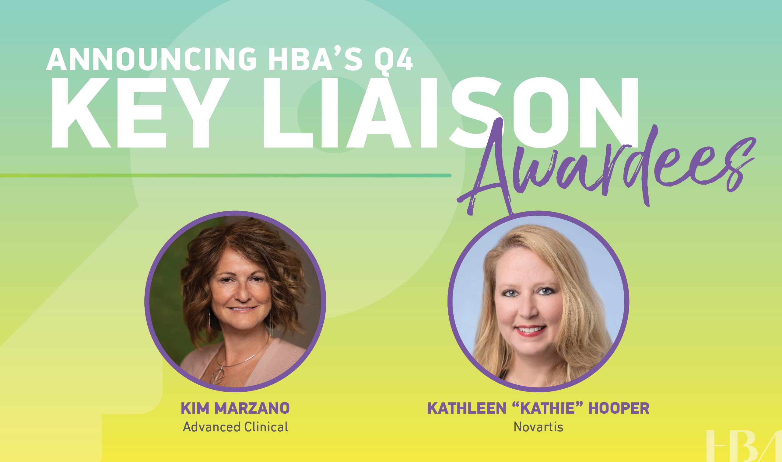 Announcing HBA’s Q4 Key Liaison Awardees | Healthcare Businesswomen’s ...